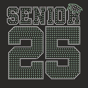Senior 25 Rhinestone Template Ss10 Svg,rhinestone Senior 2025 Template ...