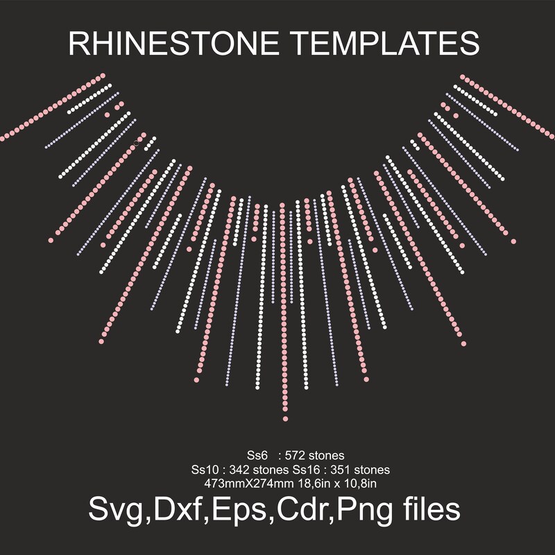 Rhinestones Templates - Etsy