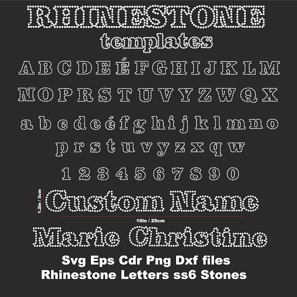 Rhinestone Names - Etsy