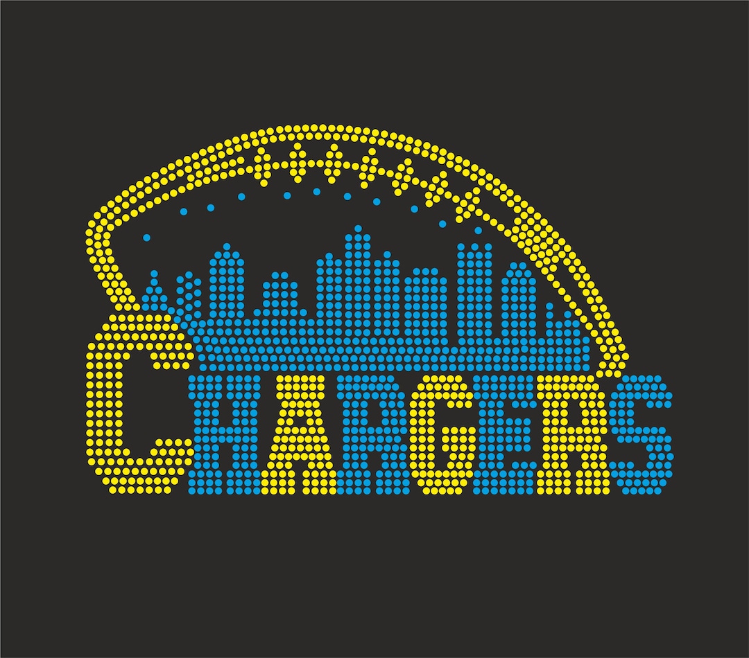 Chargers Cheerleader Rhinestone Template Ss10 Svg, Iron on Transfer ...