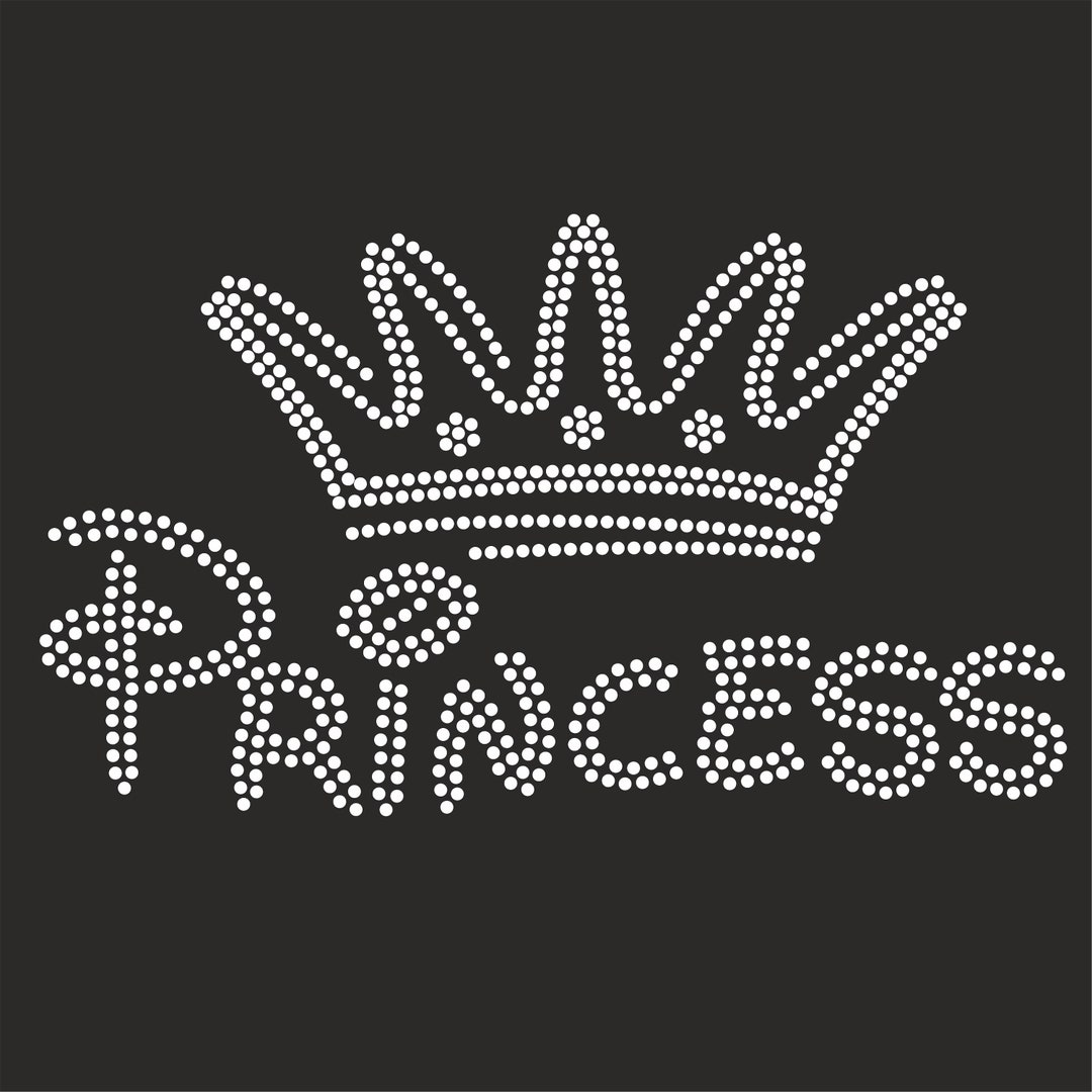 Princess Rhinestone Template crown Rhinestone Template Digital Download ...