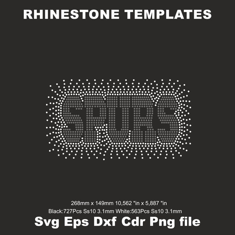 Spurs Template Svg - Etsy