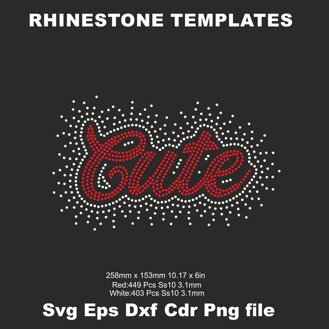 Cute Rhinestone Template Design SVG Ss10,love Woman Shirts Svg, Spor ...