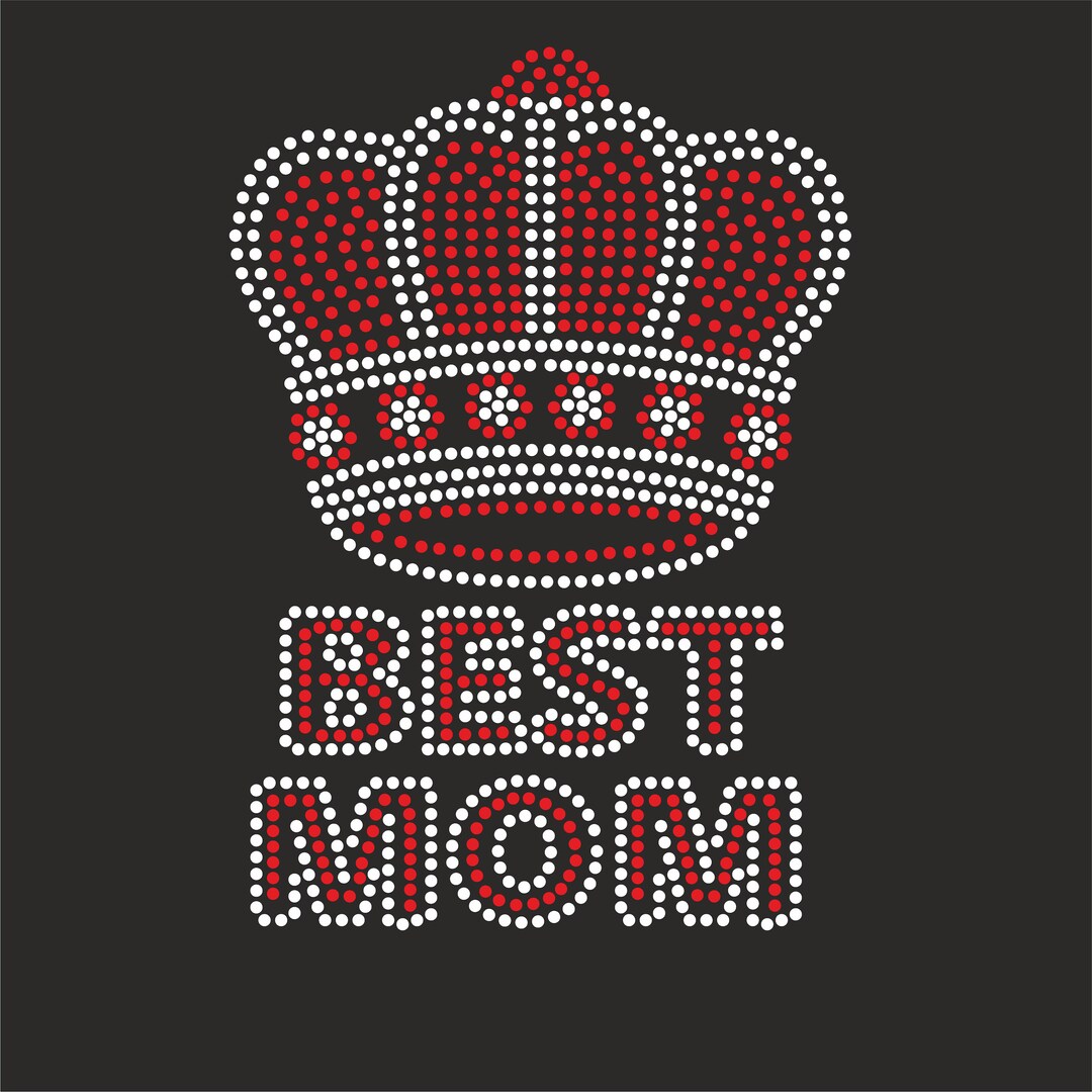 Best Mom Rhinestone Template Svg Ss10, Best Mama Iron on Transfer,best ...