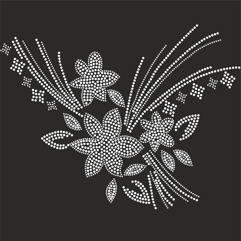 Rhinestone Template Collar Necklace Ss10 Ss6, Hotfix Design DOWNLOAD ...