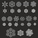 Rhinestone Templates 25pcs Snowflake Christmas Templates Bundle Ss6 ...