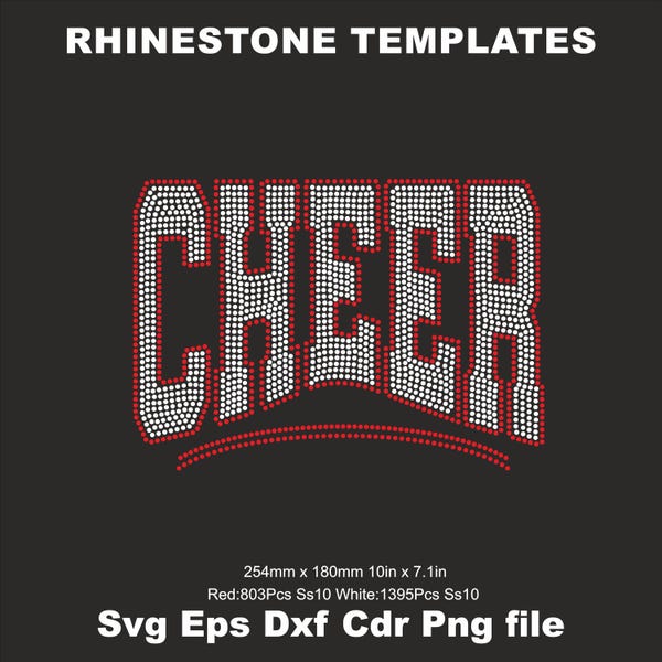 Cheer Rhinestone - Etsy