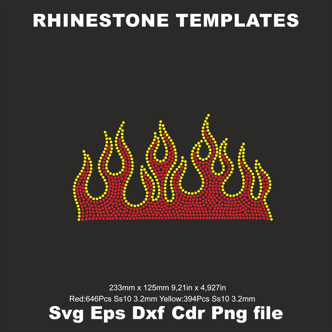 Fire Flames Rhinestone Svg Bling Ss10, Fire Flames Bling Svg Png, Fire ...