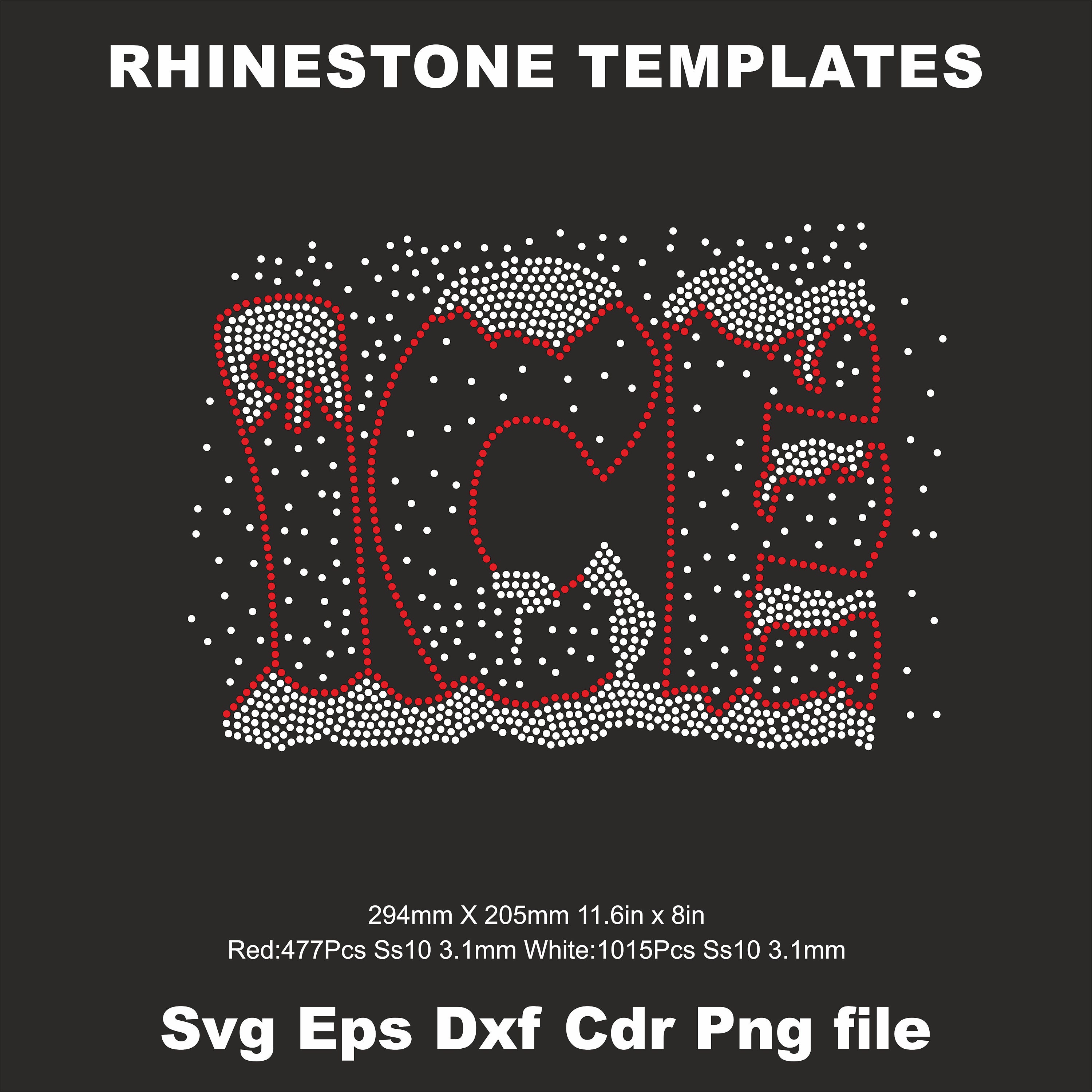 Rhinestone Christmas Template Ice Snow Christmas,new Year SS10 Hotfix ...