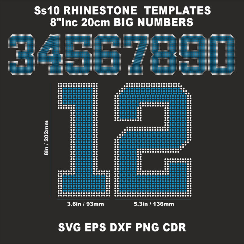 Rhinestone Template - Etsy