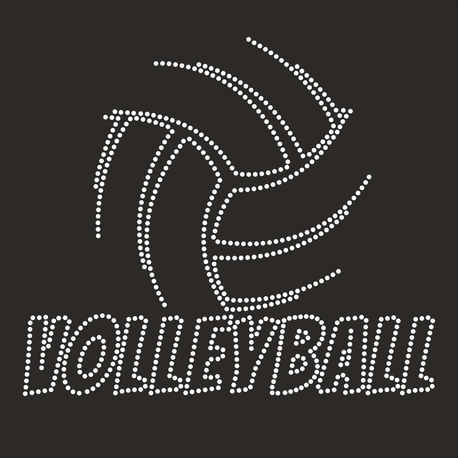 Volleyball Rhinestone Template SVG Ss10,volleyball Ball Svg ...