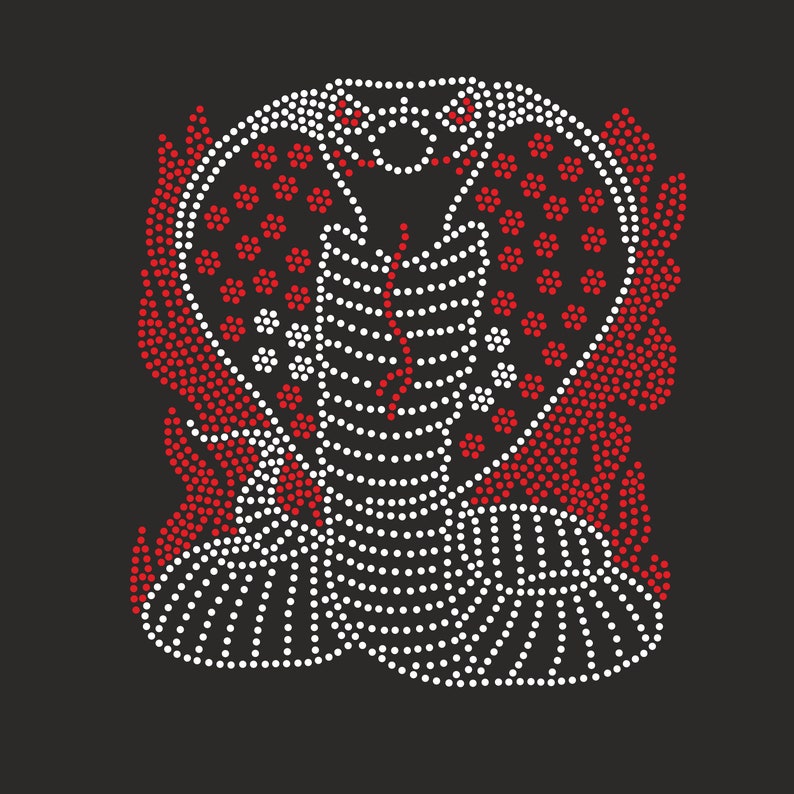 Snake Rhinestone Ss10 Template SVG, Cobra Rhinestone Svg, Snake Shirts ...