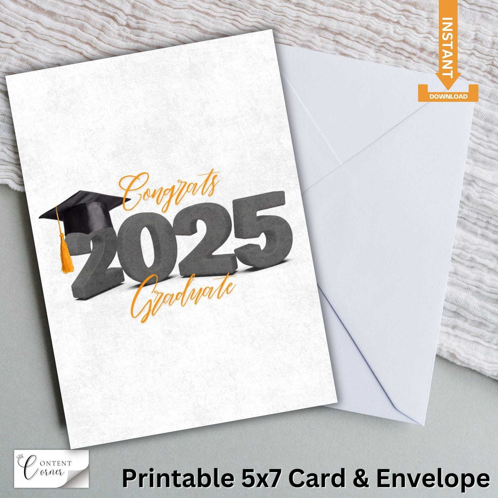 Printable 2025 Graduation Card | Congrats Graduate Card | Instant ...