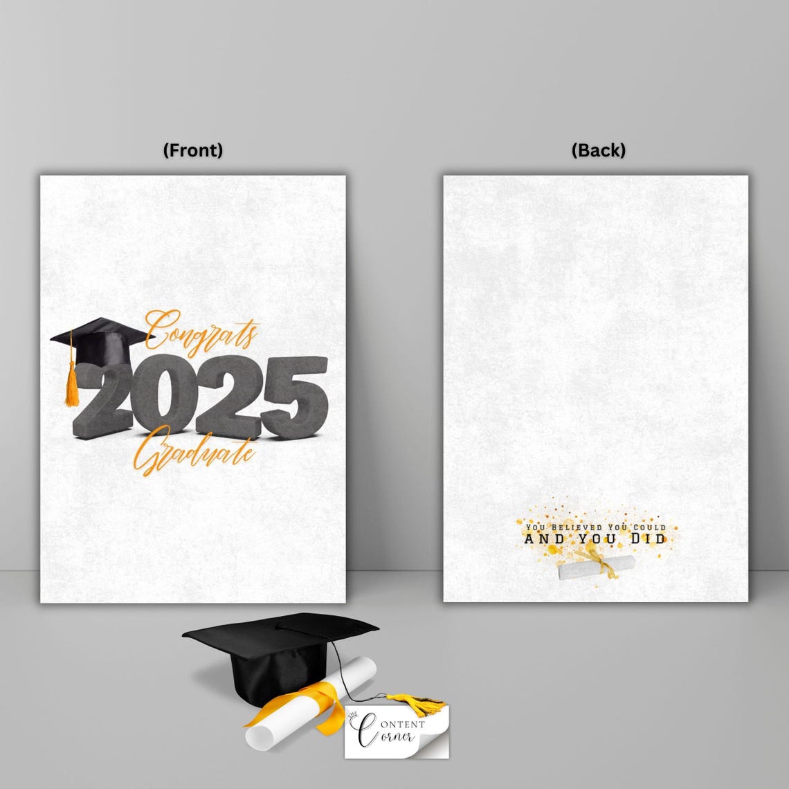 Printable 2025 Graduation Card | Congrats Graduate Card | Instant ...