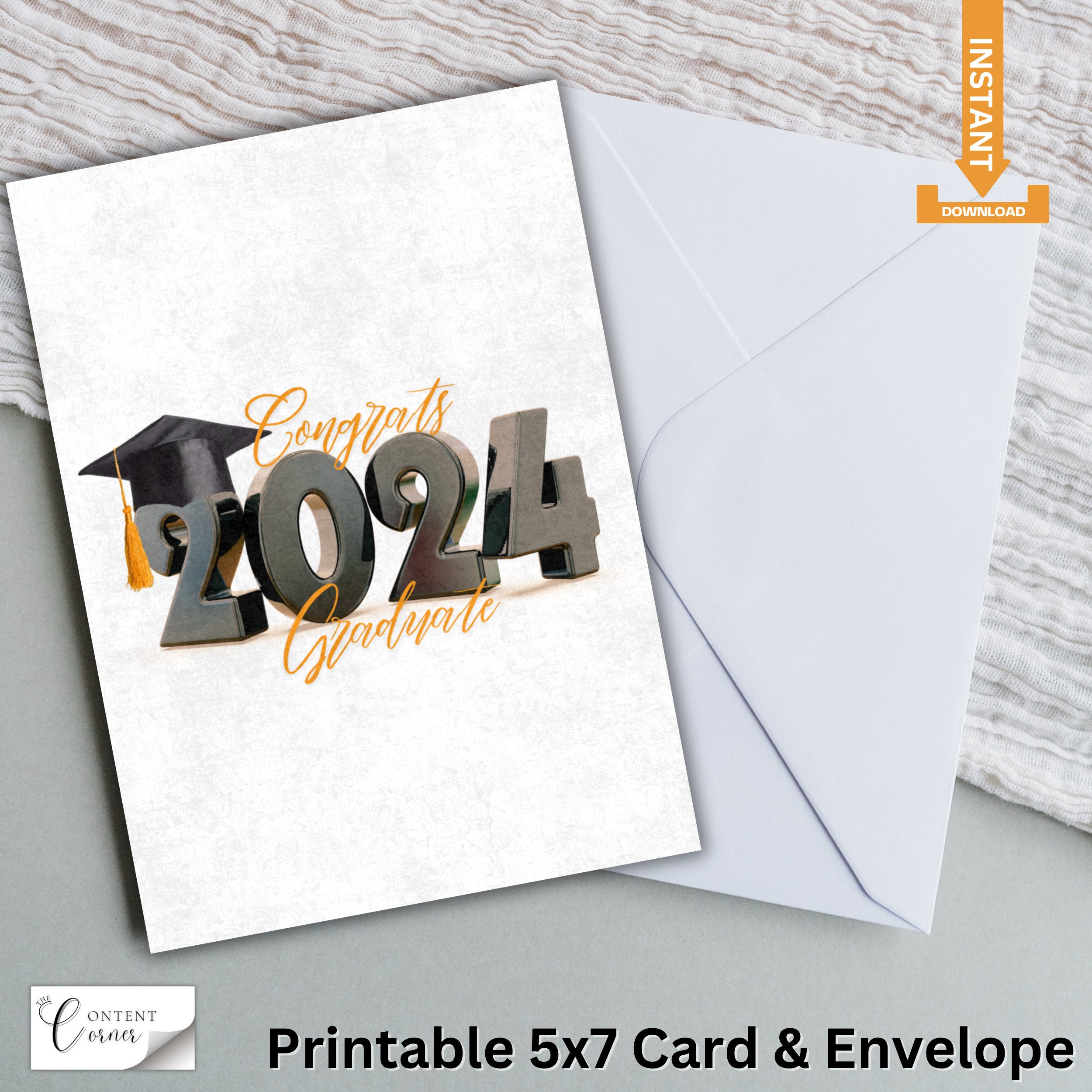 Printable 2024 Graduation Card Congrats Graduate Card Instant Download ...