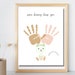 Easter Handprint Art, Printable Gift, Digital Print, Baby Toddler Kid ...