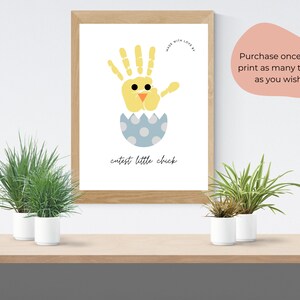 Easter Handprint Art, Printable Gift, Digital Print, Baby Toddler Kid ...
