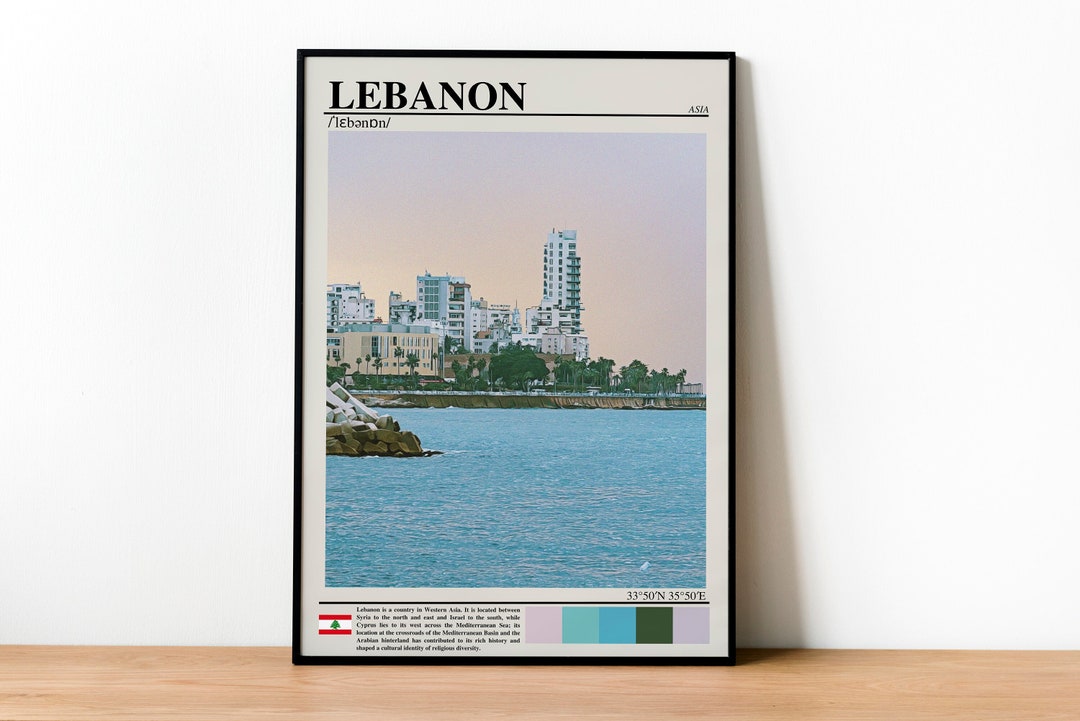 Lebanon Wall Art Oil Painting Print Lebanon Poster Lebanon - Etsy