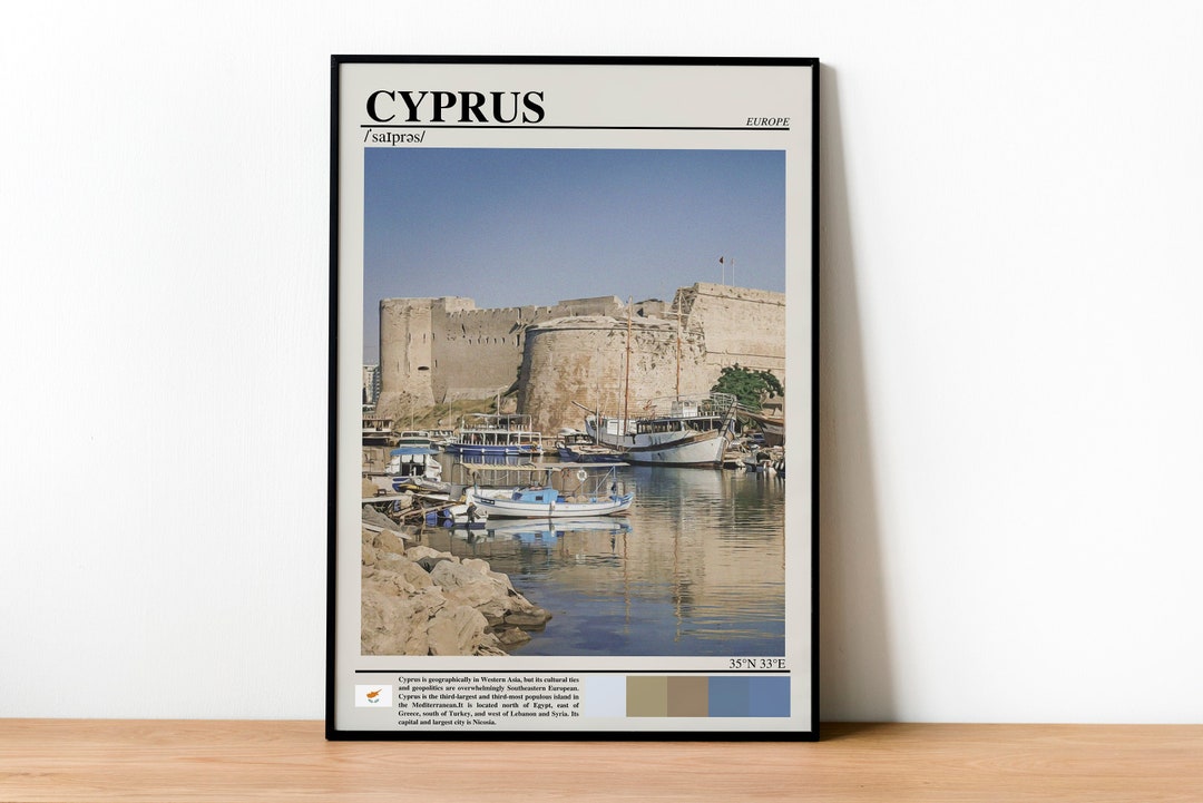 Cyprus Oil Painting Print Cyprus Travel Wall Art Cyprus Wall - Etsy