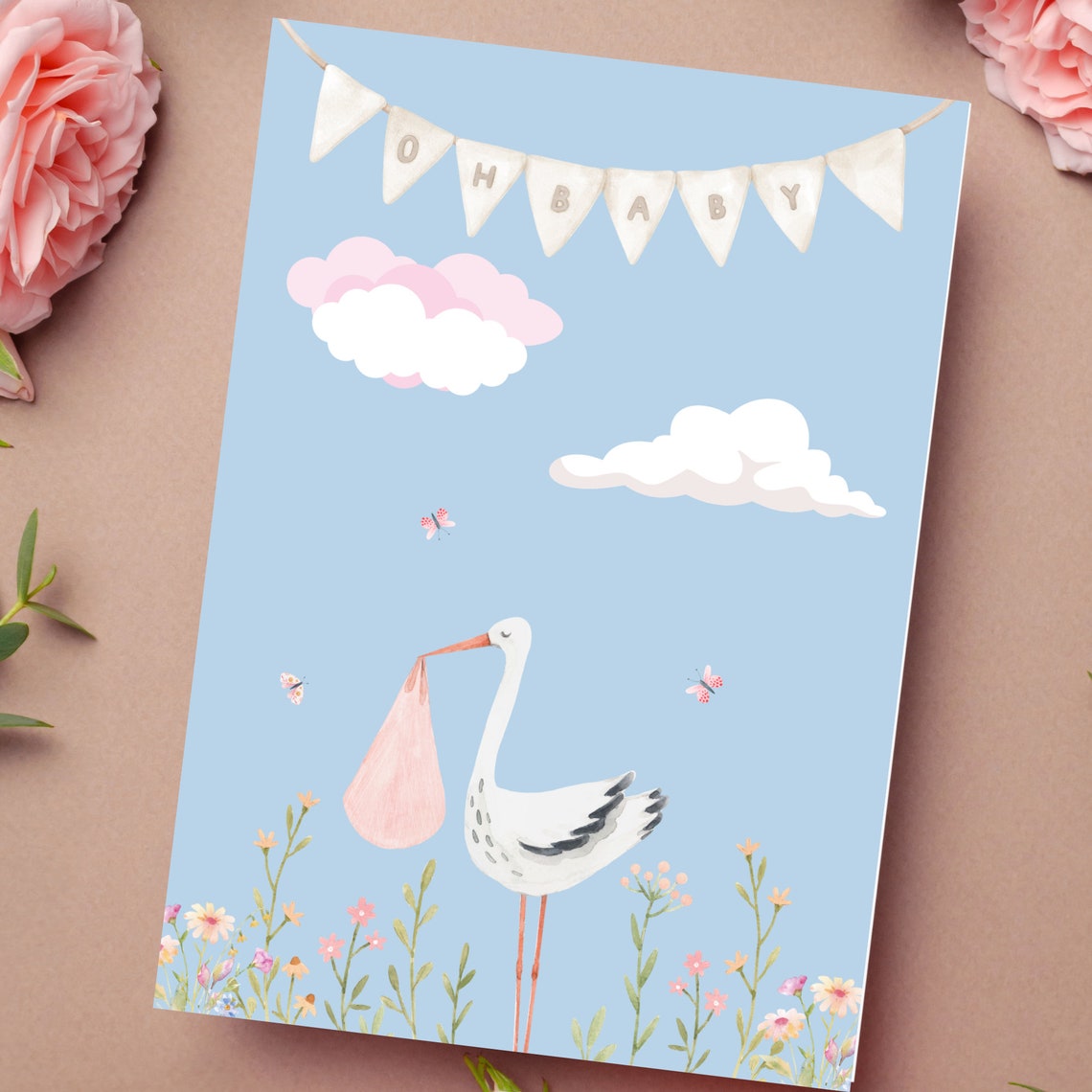 Congratulations Pregnancy Card, Baby Shower Card, Mom Pregnancy Card ...