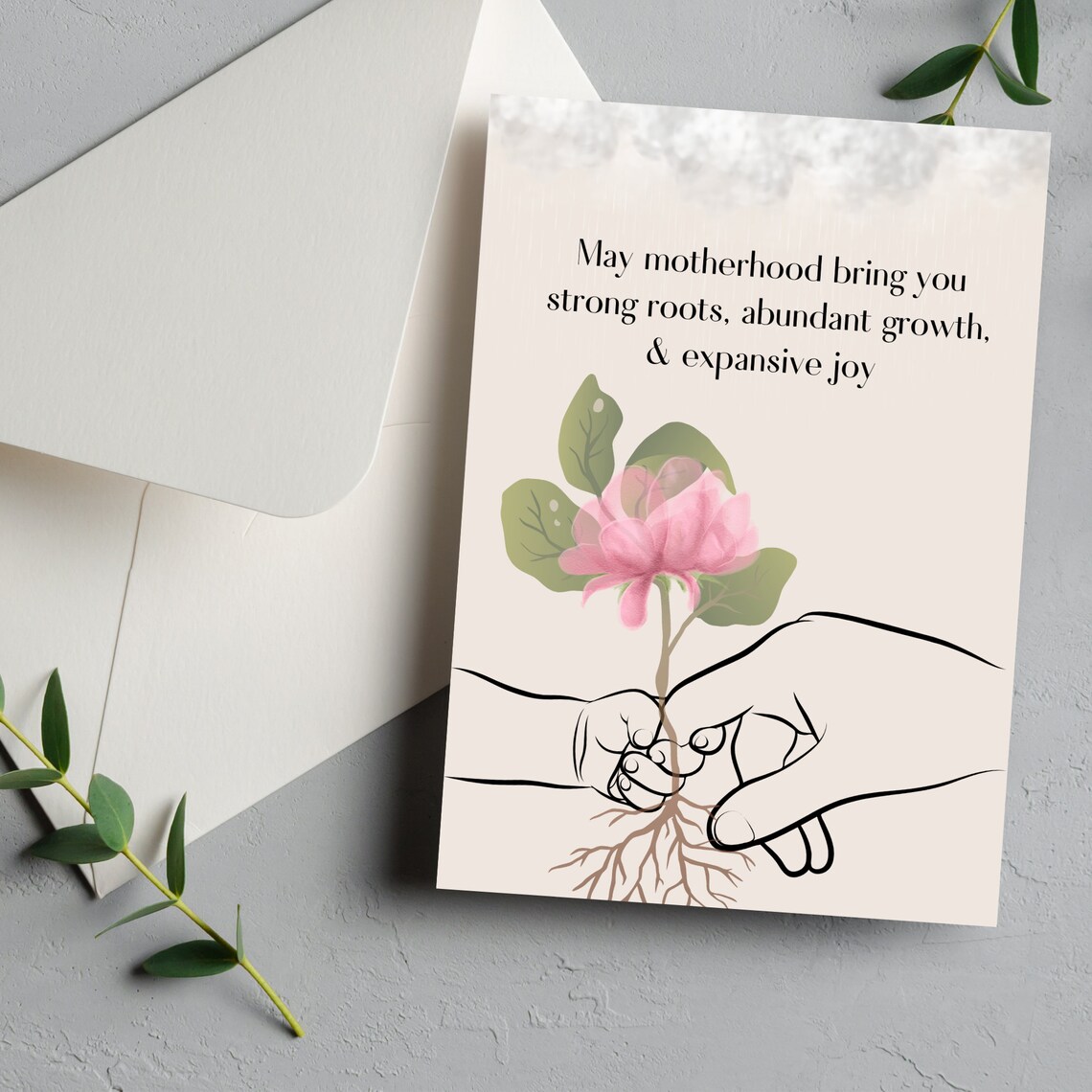 Congratulations Pregnancy Card, Baby Shower Card, Mom Pregnancy Card ...