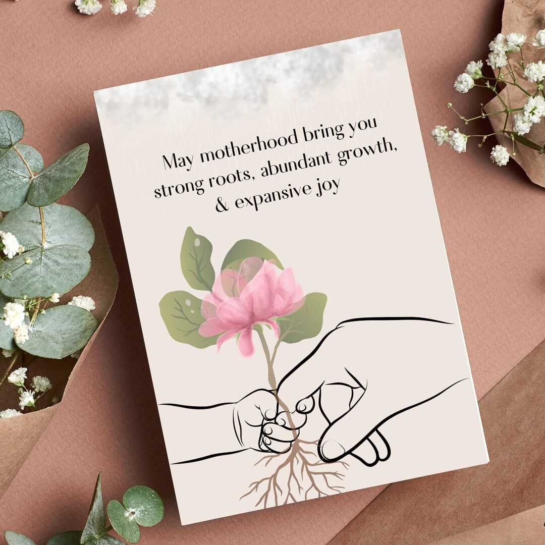 Congratulations Pregnancy Card, Baby Shower Card, Mom Pregnancy Card ...