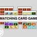 Matching Card Game for Kids Printable Flash Cards Printable Activities ...