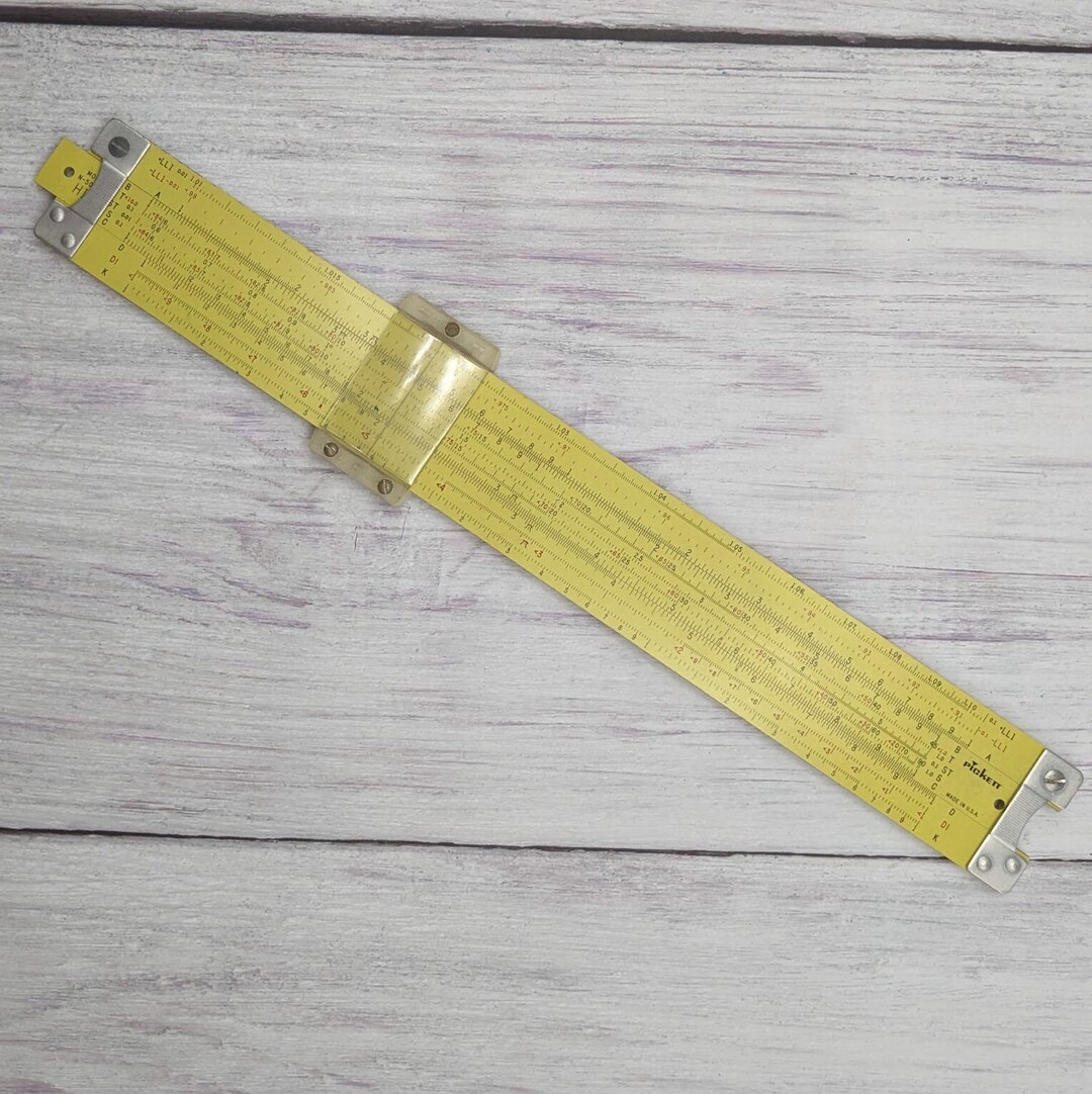 Vintage 1962 Pickett Duplex Slide Rule Model N-500-ES All Metal USA ...