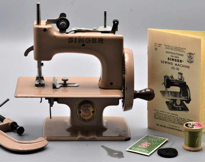 Vintage Singer 20-10 Sewhandy in Tan Paint Toy Sewing Machines - Etsy