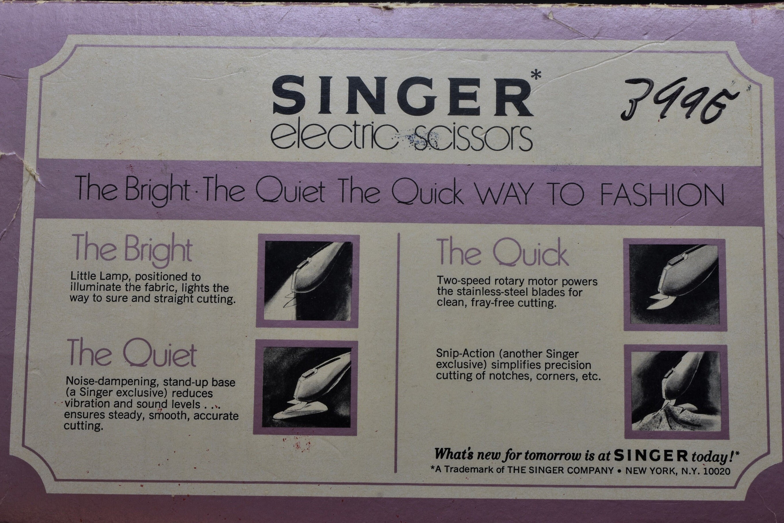 Vintage Singer Electric Scissors With Stand and Vinyl Case. Model No. C ...