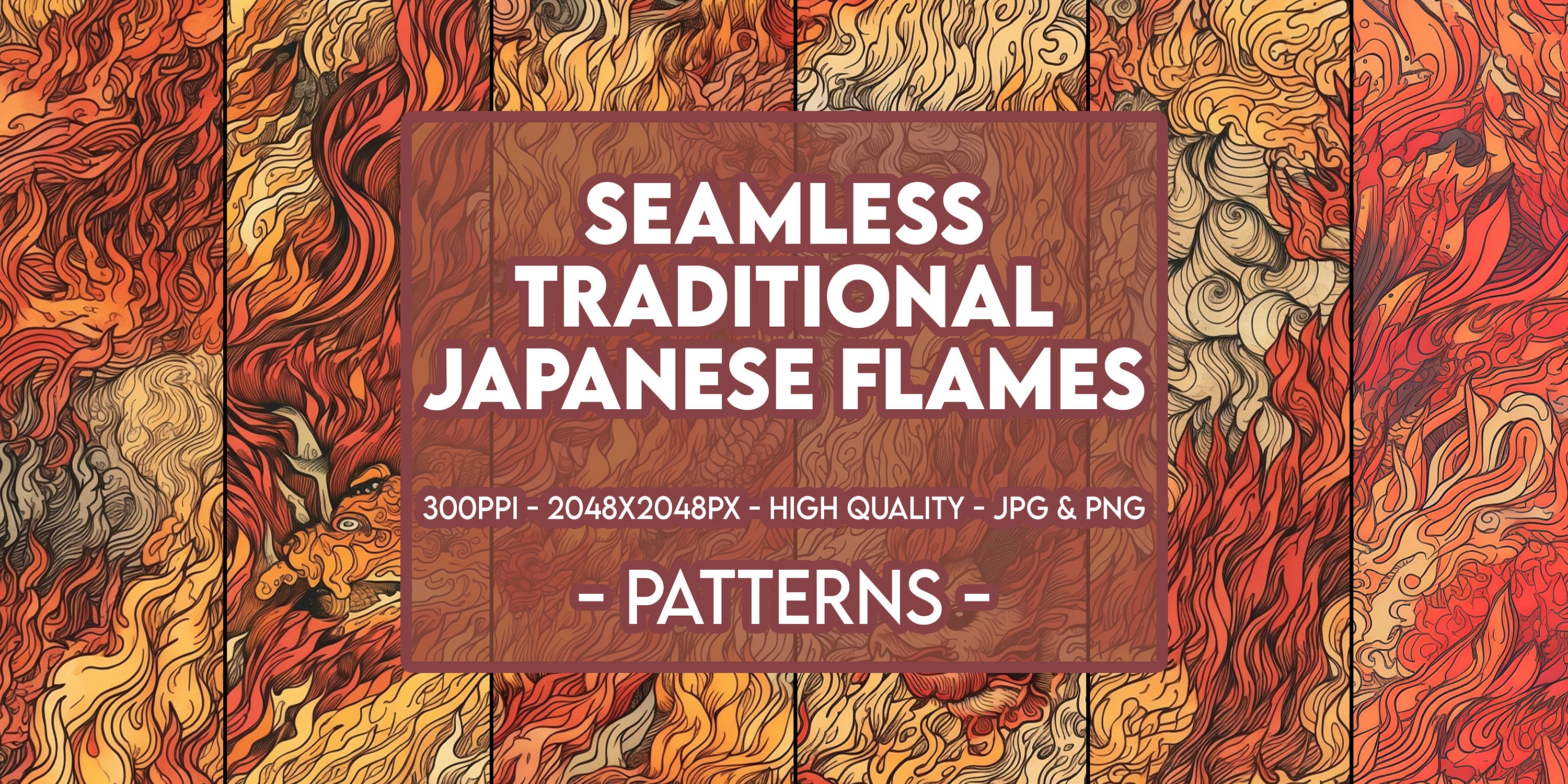 Japanese Flame Patterns