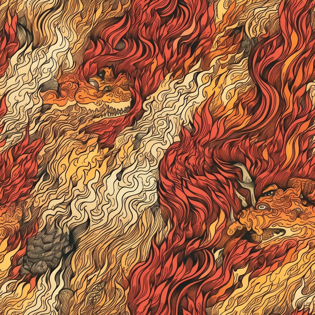 Japanese Flame Patterns