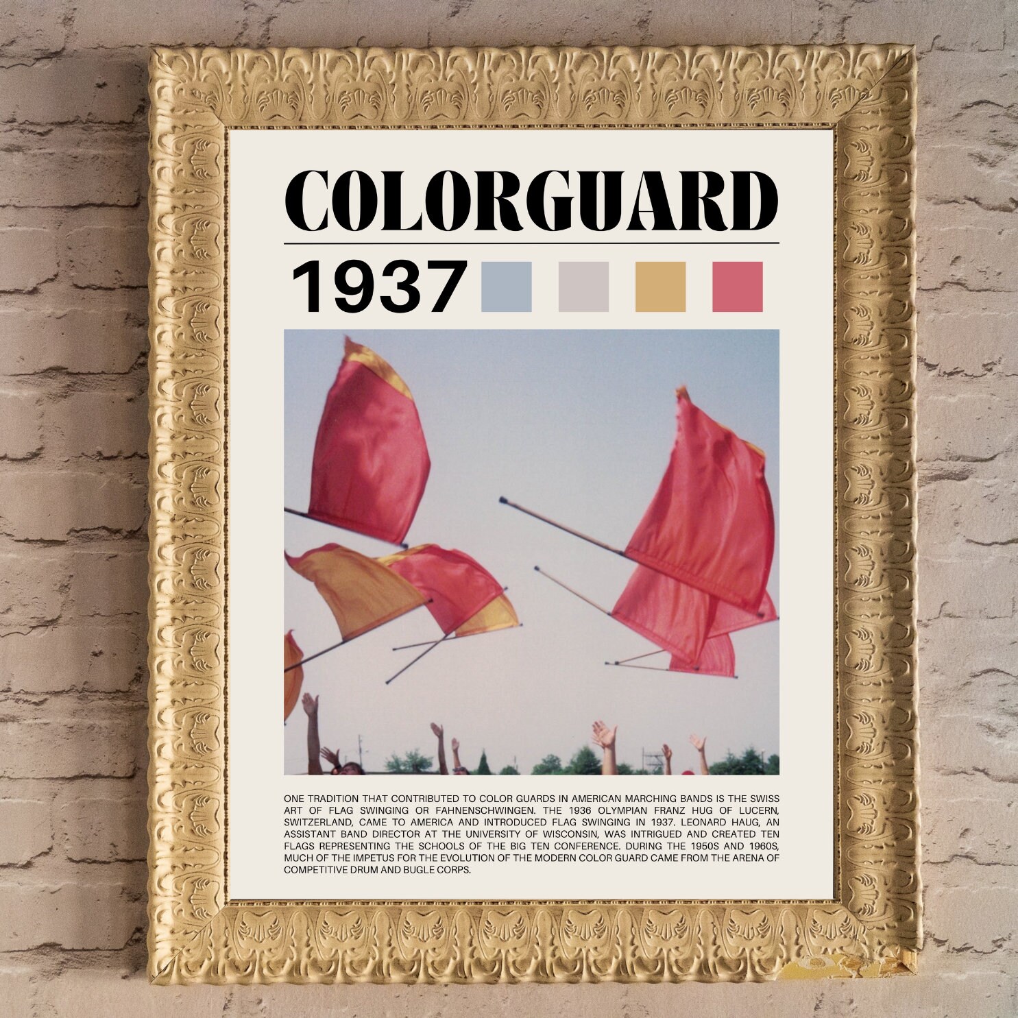 Colorguard Flags Tour Poster Digital Download - Etsy
