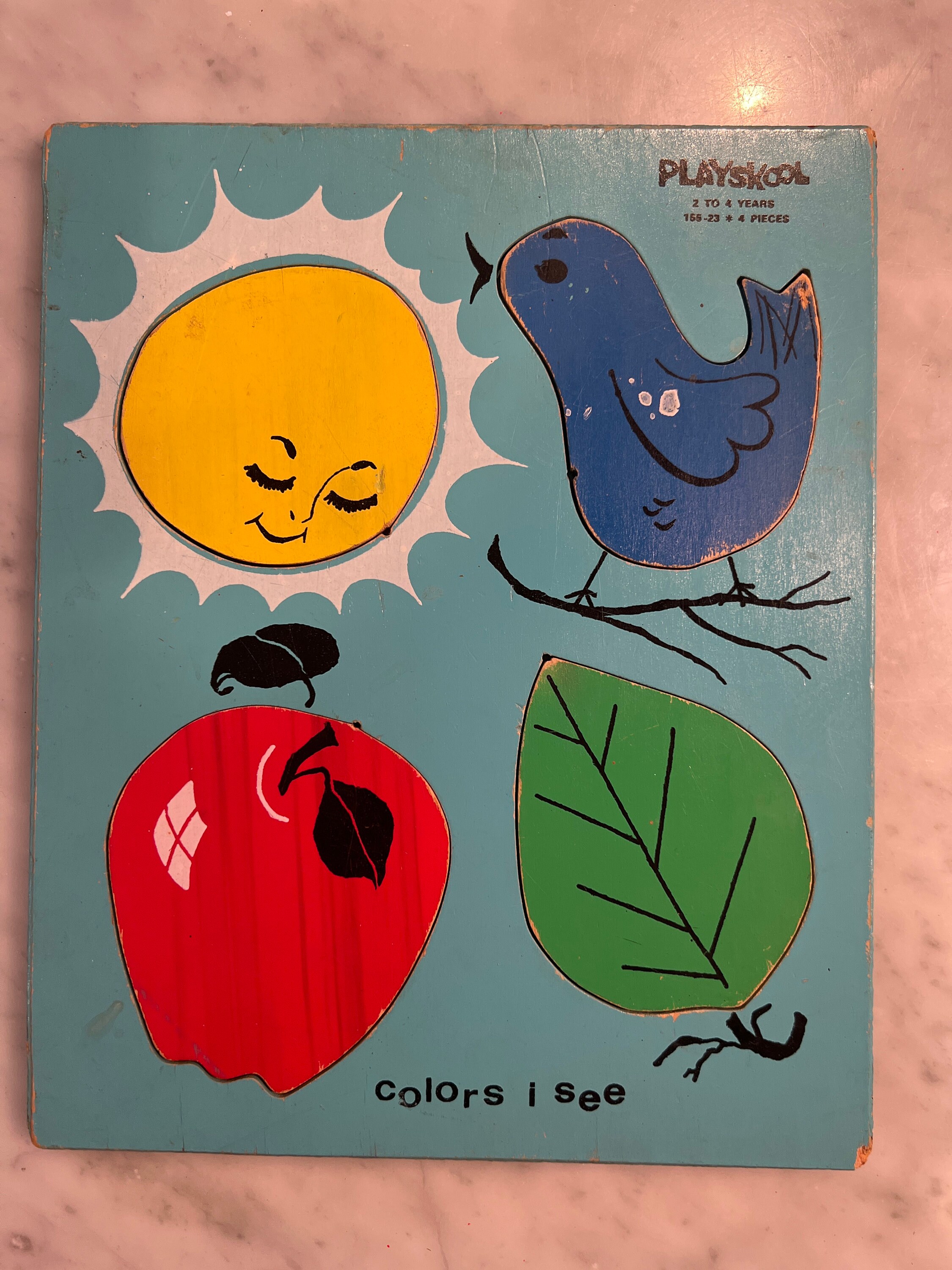 Vintage Playskool Puzzle “colors I See” - Etsy