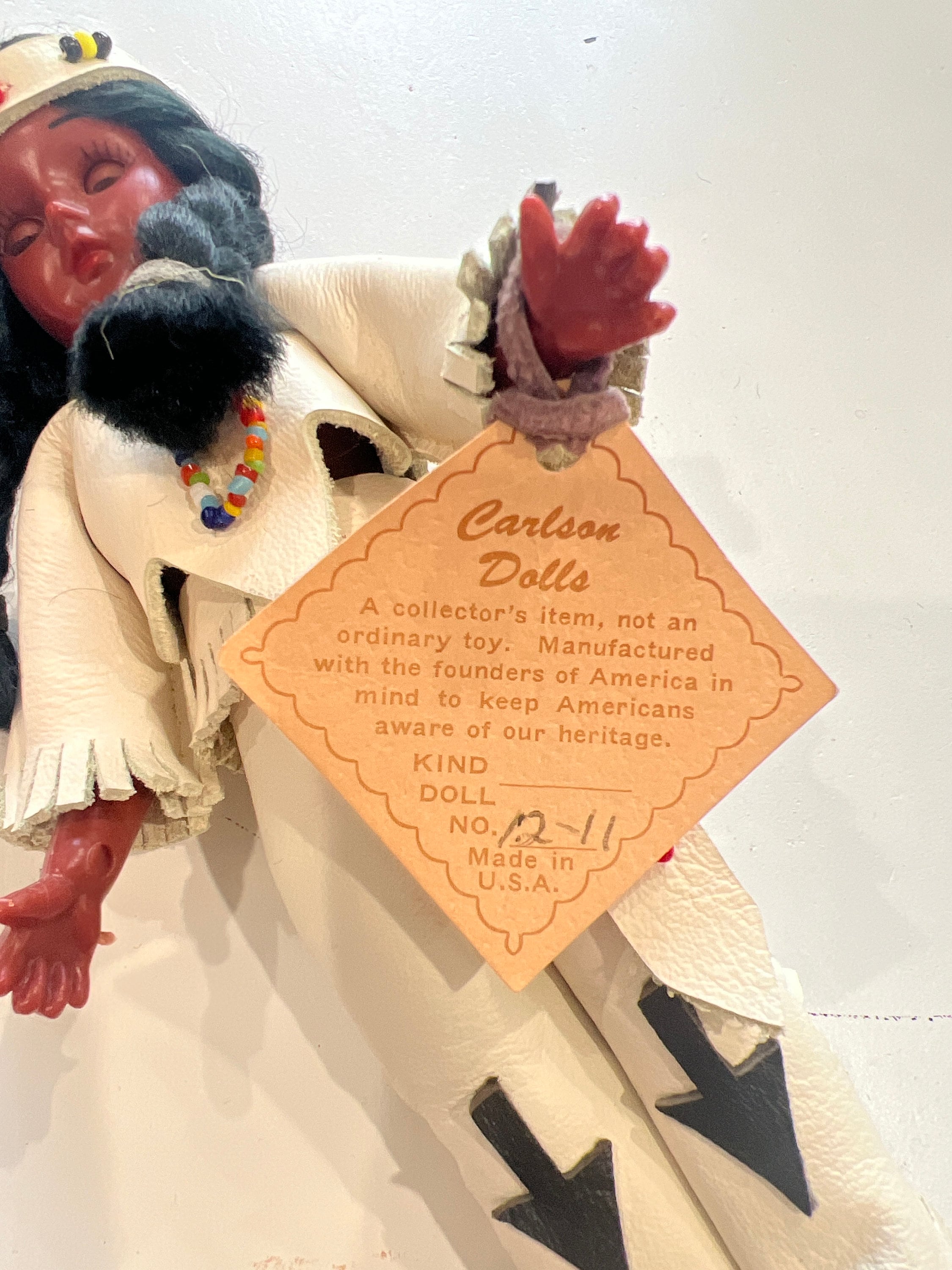 Vintage Native American Carlson Doll - Etsy