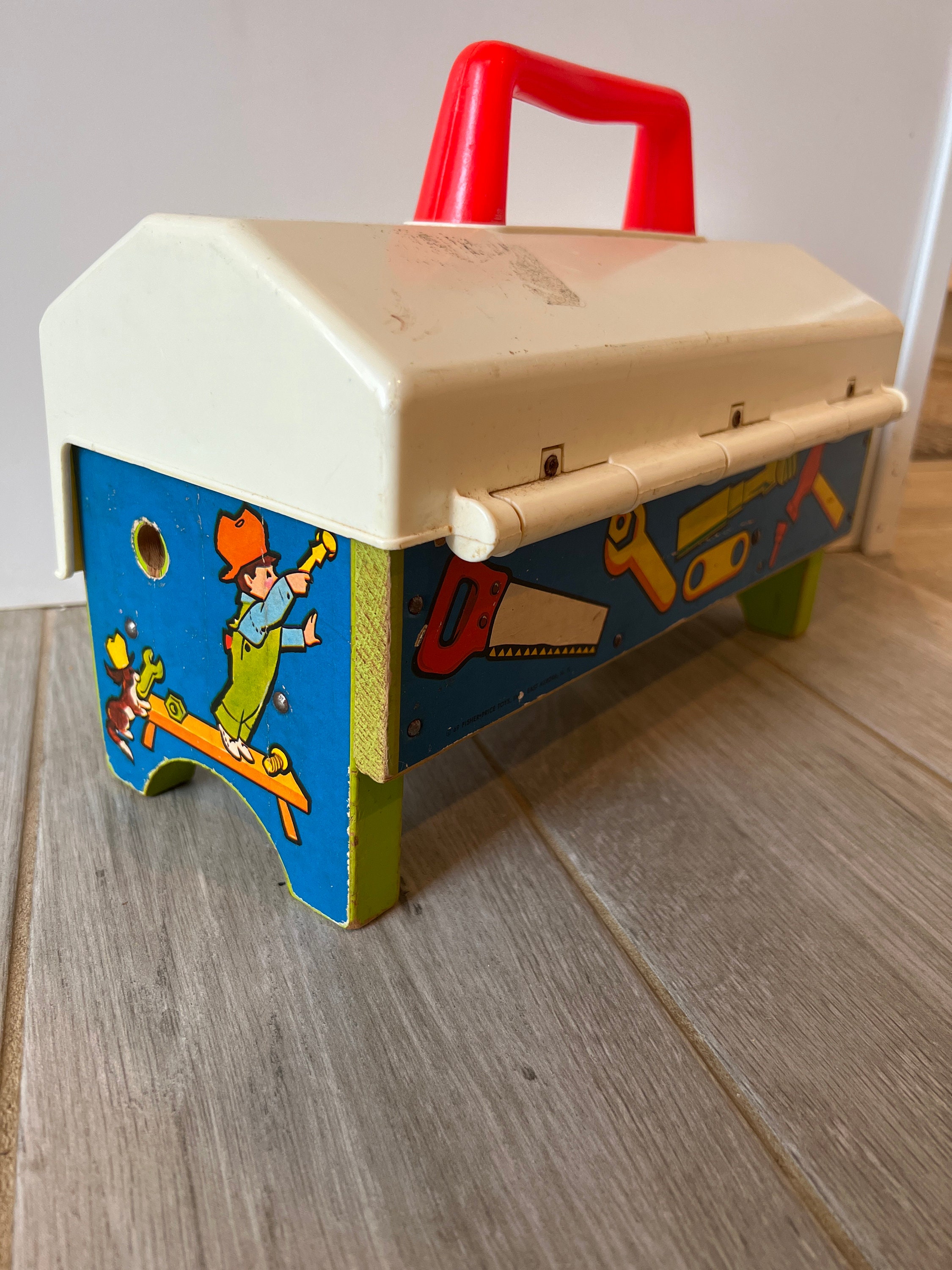 Vintage Fisher Price Tool Box - Etsy