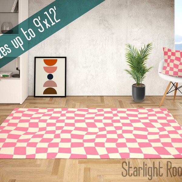 Pink 70s Area Rug - Etsy