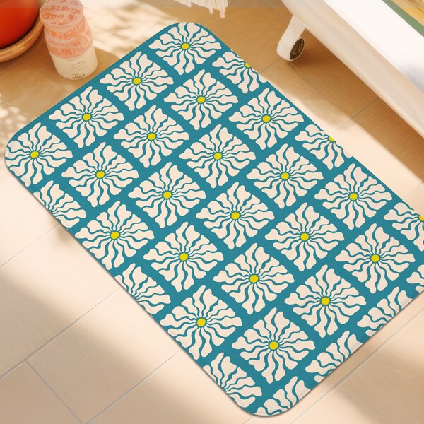 Daisy Bath Mat - Etsy