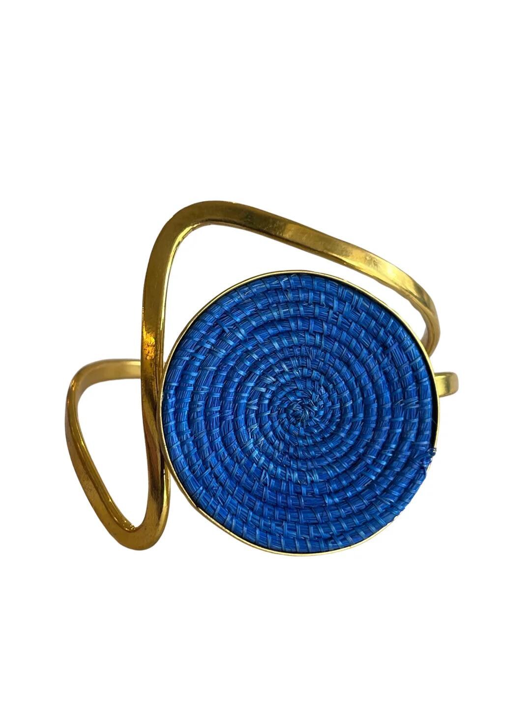 Sisal Disc Zag Cuff Bracelet - Etsy