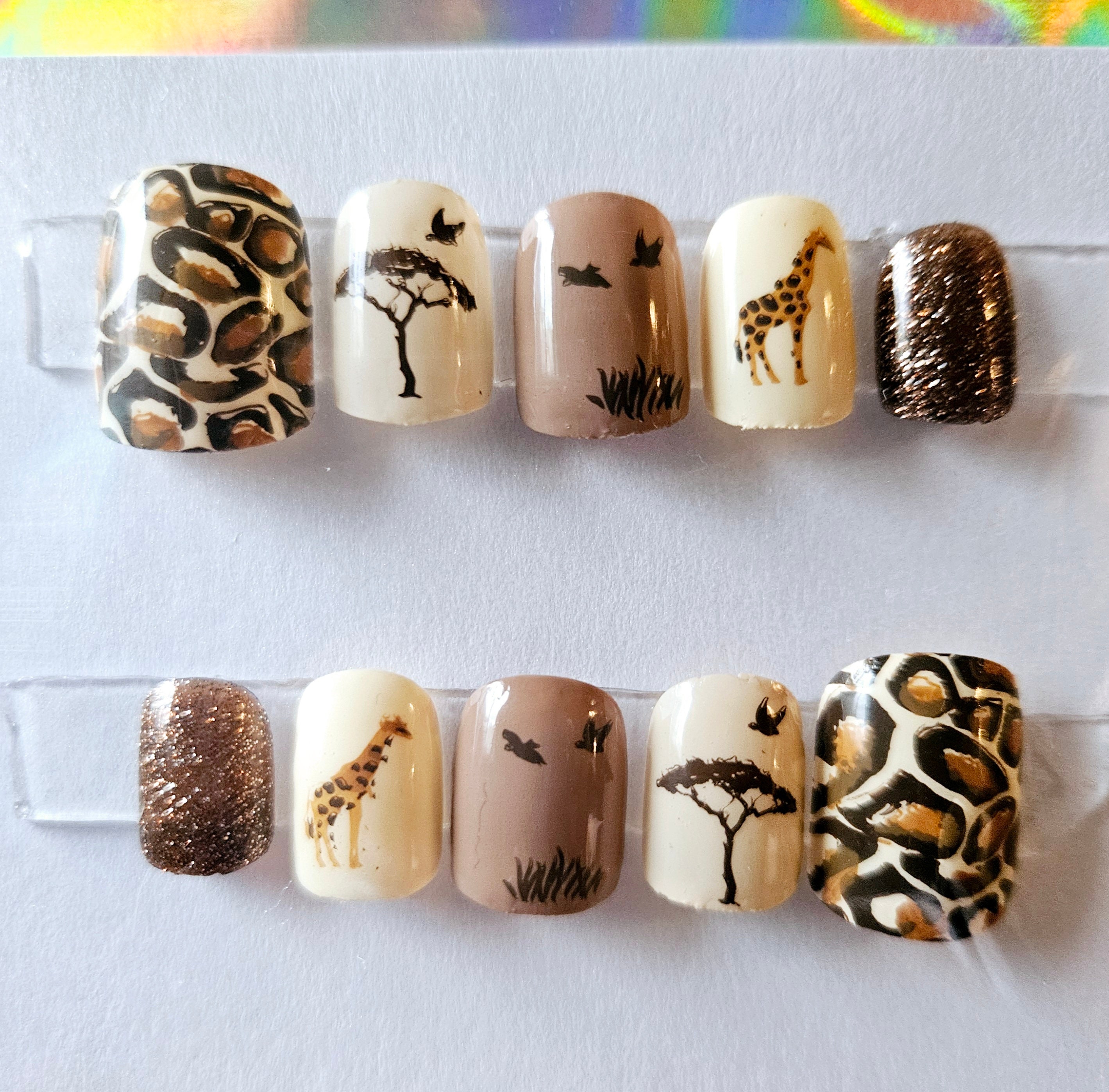 Welcome to the Safari Press on Nails Set - Etsy