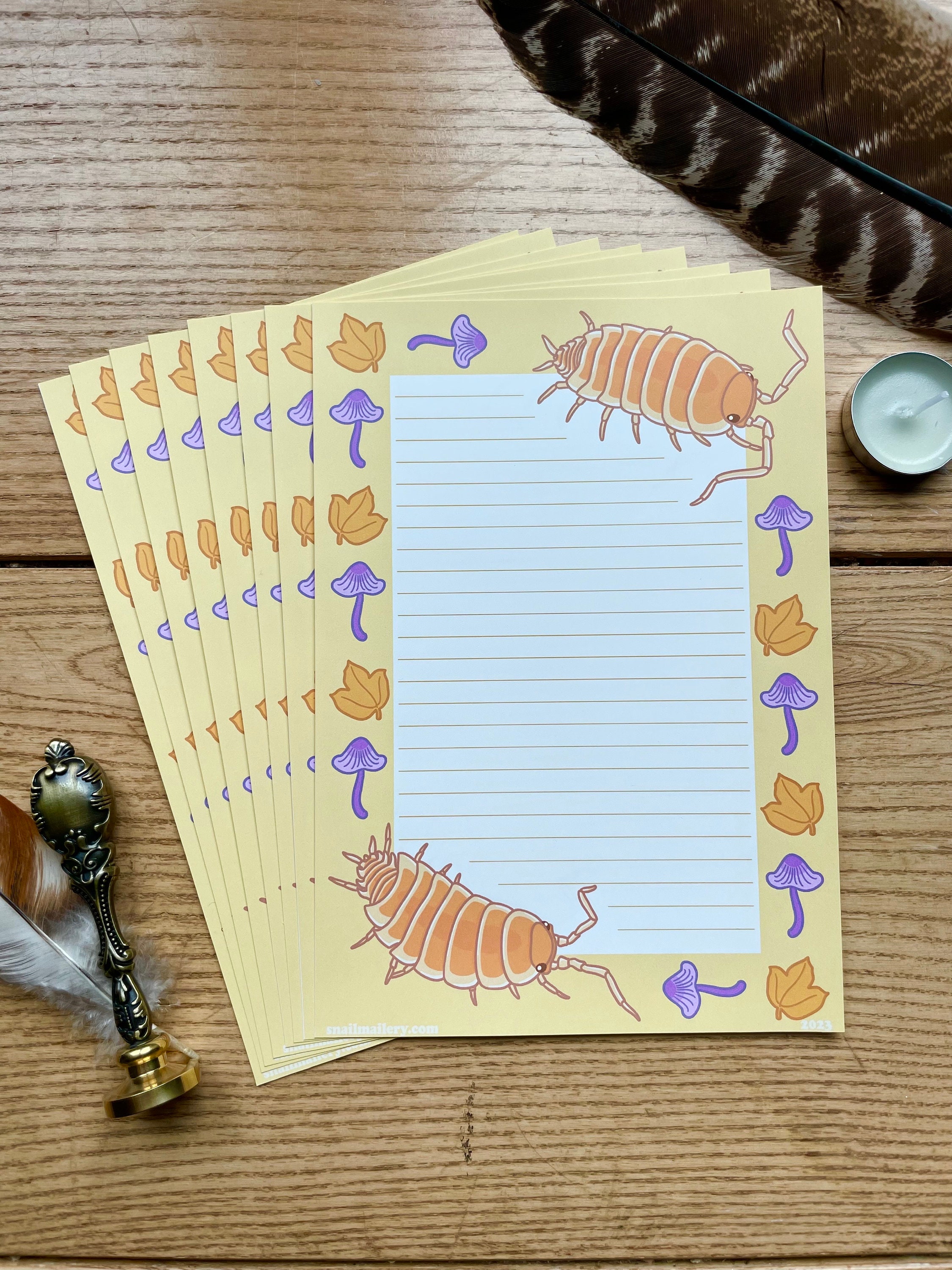 Isopod Stationery A5 Letter Set Powder Orange Isopod Cute Kawaii ...