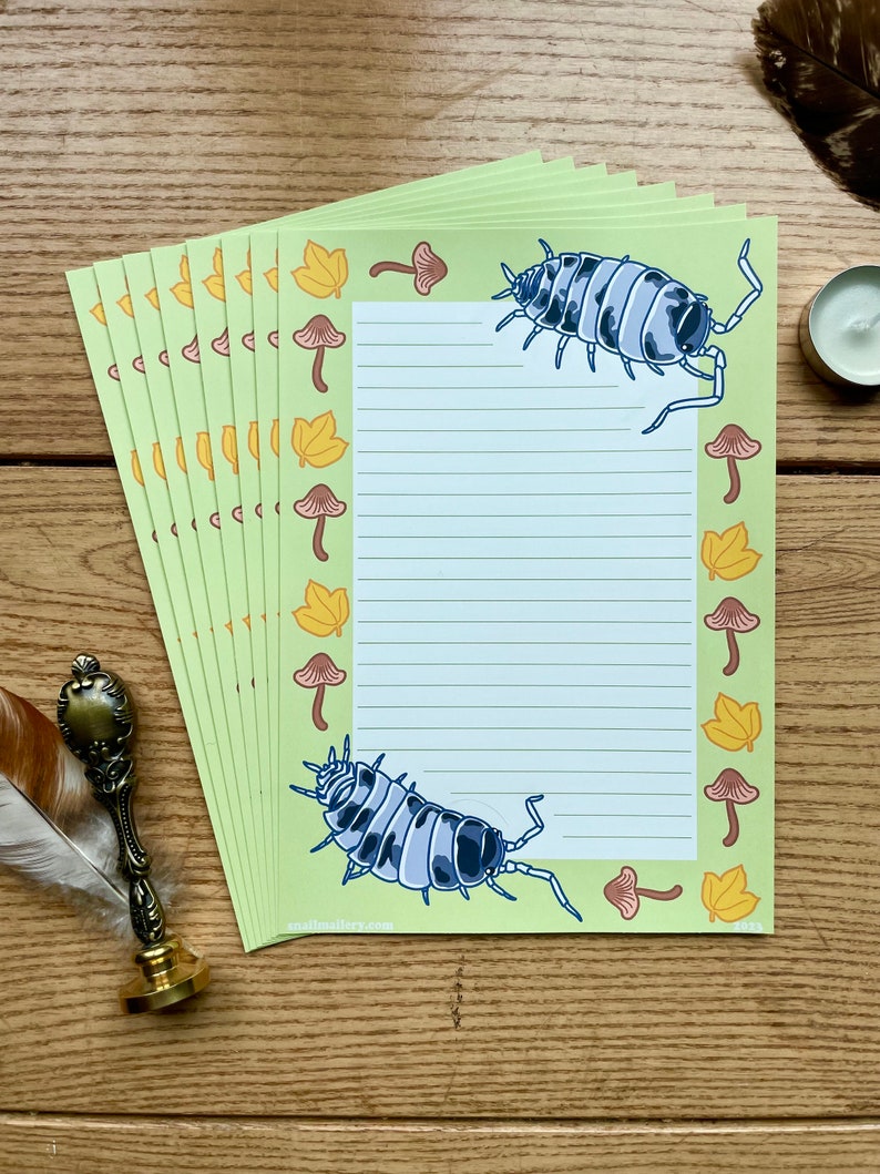 Isopod Stationery A5 Letter Set - Cookie Crumble Isopod - Cute Kawaii ...