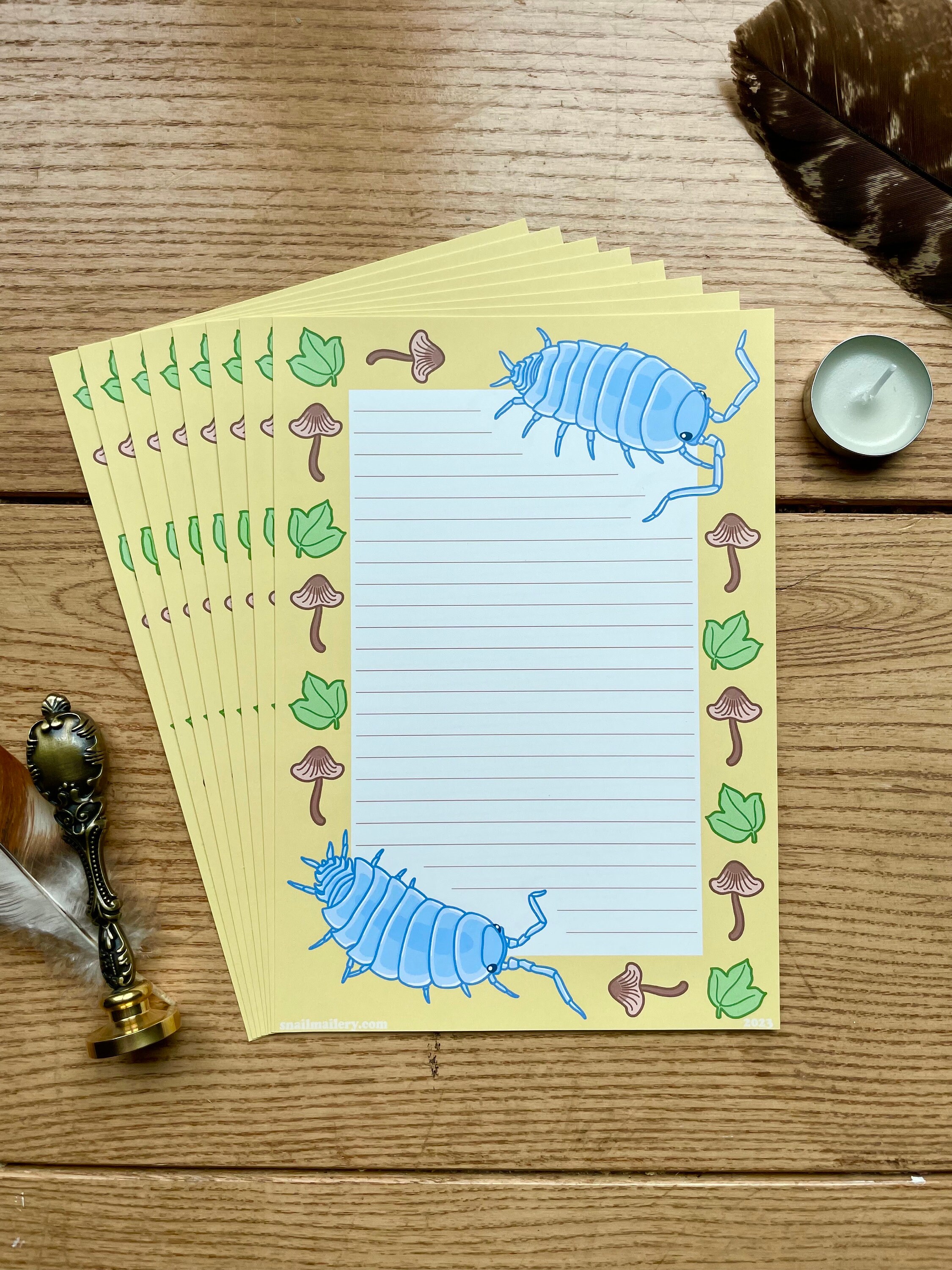 Isopod Stationery A5 Letter Set Powder Blue Isopod Cute Kawaii ...