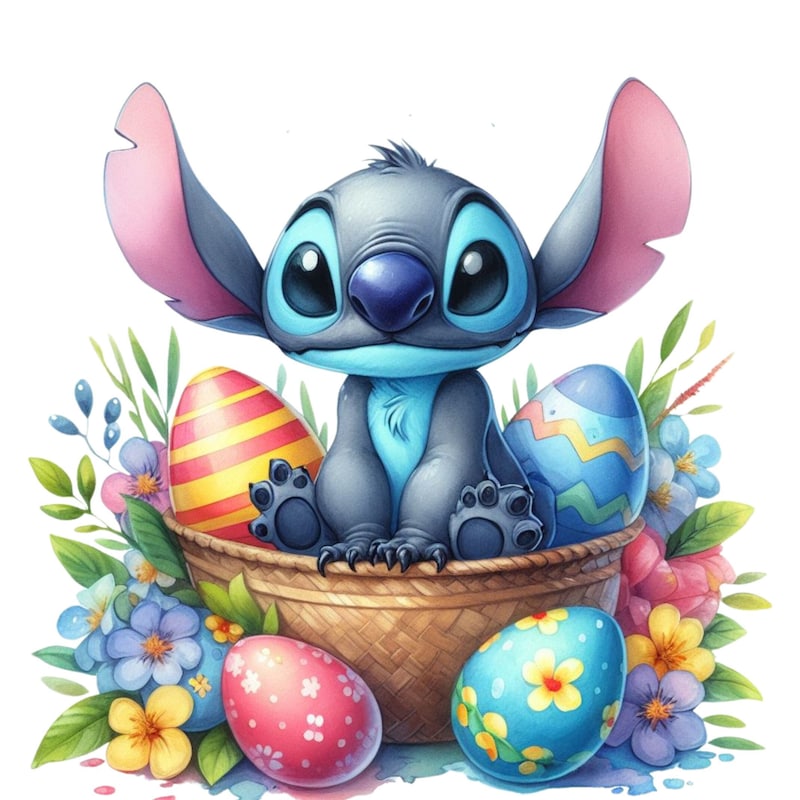 Stitch Easter Images - Etsy