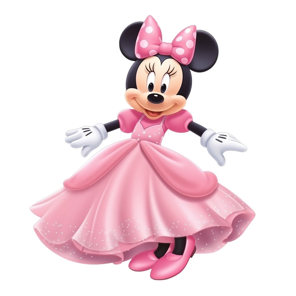 Minnie Png. Set of 7 Exclusive Images Pink Minnie Png Clip - Etsy