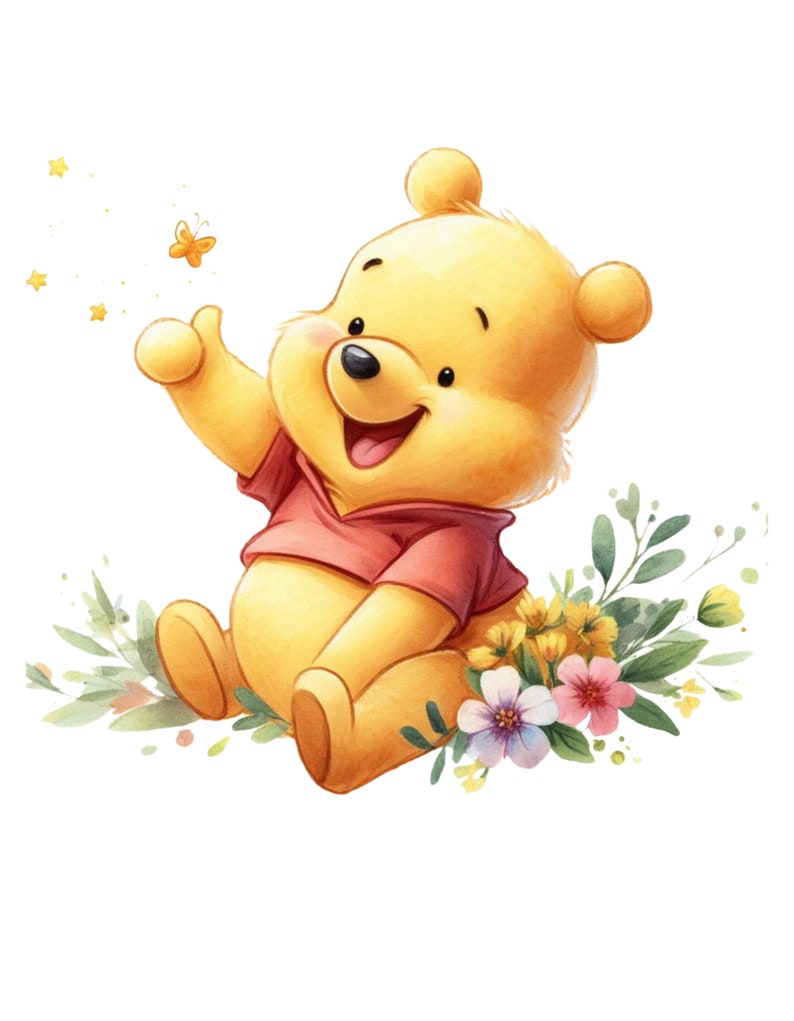 Winnie the Pooh png. Set of 8 high resolution images. Instant digital ...