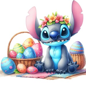 Stich Easter Png. Stitch Png. Set of 10 Adorable Stitch .instant ...