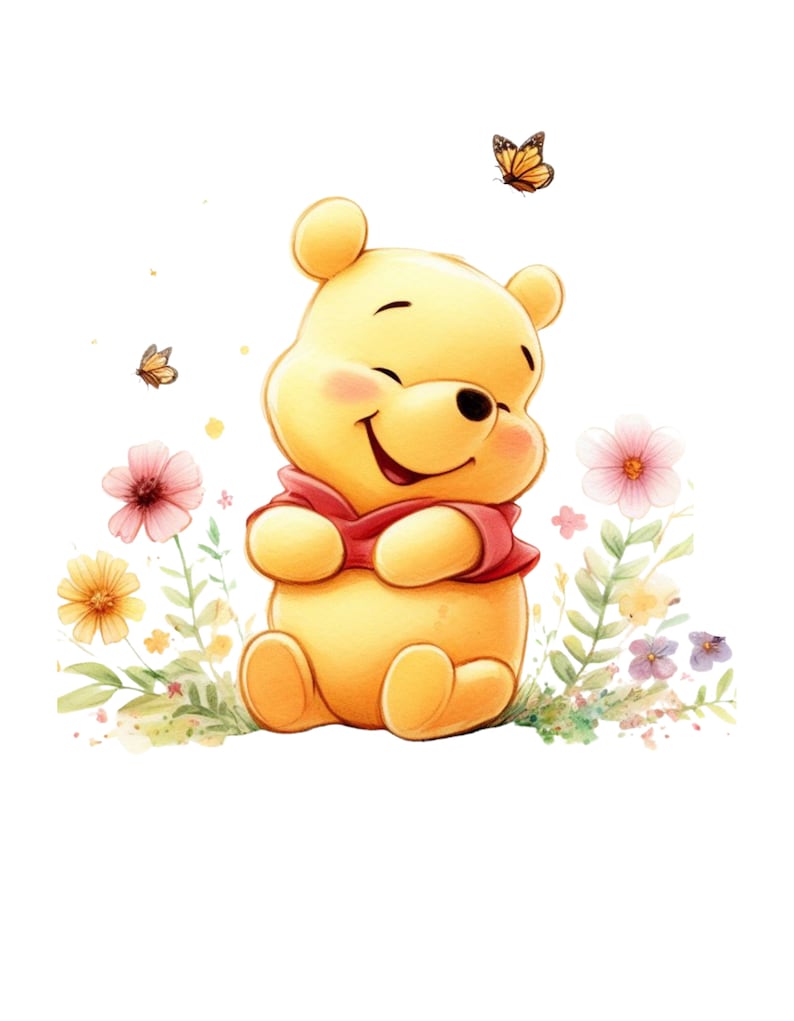 Winnie the Pooh png. Set of 8 high resolution images. Instant digital ...