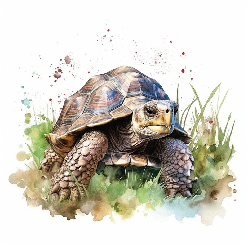 Tortoise Watercolor - Etsy