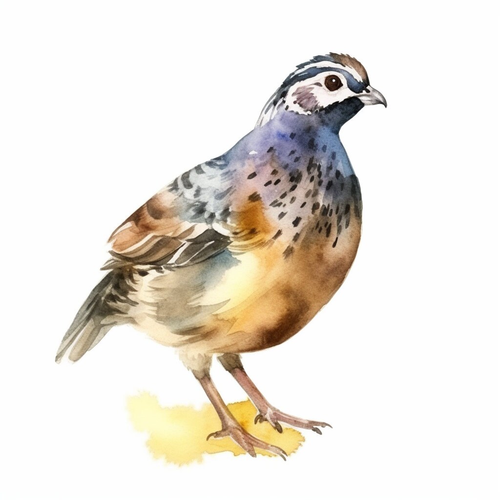 Quail Clipart, 4 Transparent PNG Images, Quail Watercolor Clipart, Cute ...